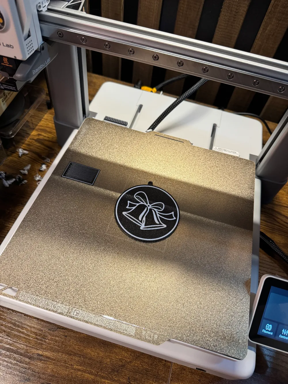 Classic Black & White Bell Christmas Ornament by SG3D - MakerWorld