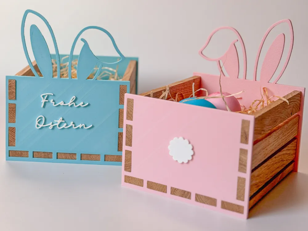 Easter Basket with Blocks (Easy-Sticks) - Free 3D Print Model - MakerWorld