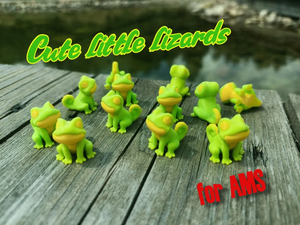 Cute little lizards by indianin666 MakerWorld: Download Free 3D Models
