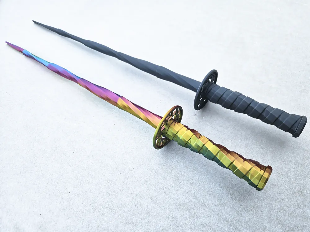 Hunter Twisting Katana - Free 3D Print Model - MakerWorld