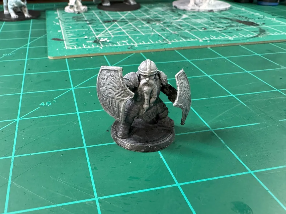 DnD D&D Pathfinder Mini Dual-Shield Dwarf by PlayerX MakerWorld ...
