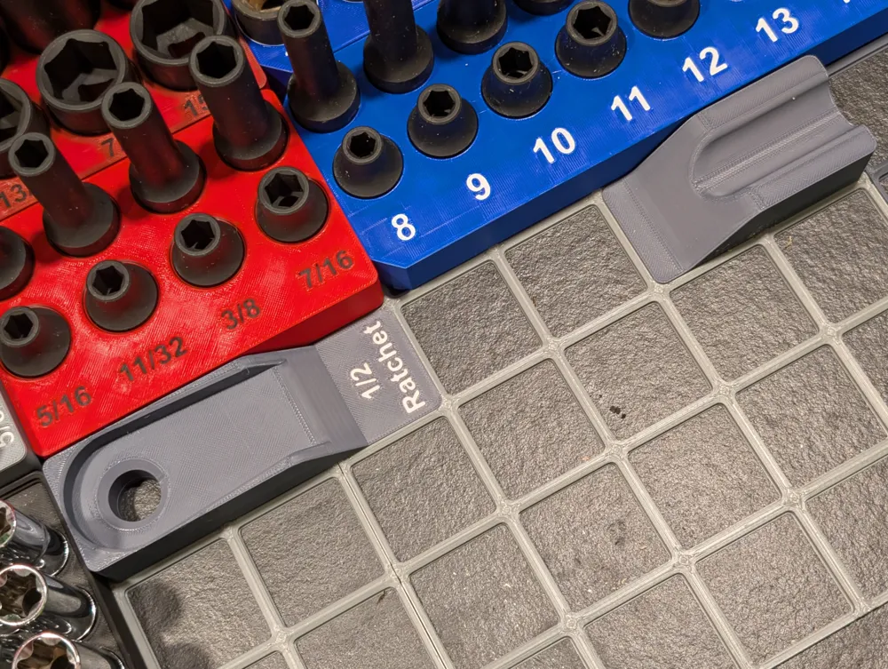 Gridfinity 1 2 Inch Ratchet Holder By Zekesnack Makerworld Download