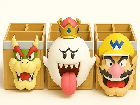 Super_Mario_Boxes by t3sd MakerWorld: Download Free 3D Models