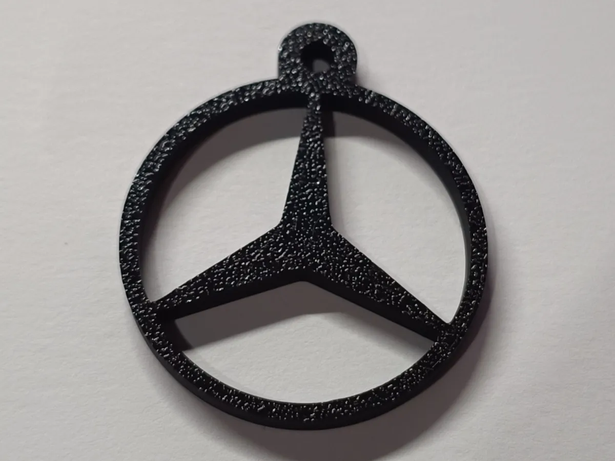 Mercedes logo keychain - Free 3D Print Model - MakerWorld