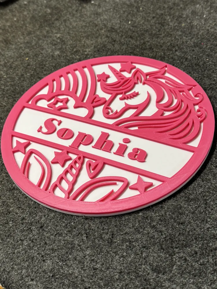 Personalized Unicorn Name Sign Editable by 937 Laser Creations ...