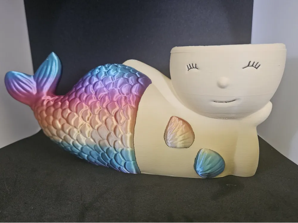 Mermaid Planter by Maaght MakerWorld: Download Free 3D Models