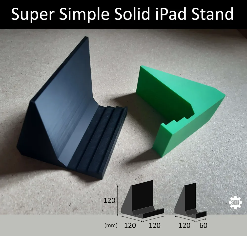 Super Simple Solid iPad Stand by 3DFreeman MakerWorld: Download Free 3D ...