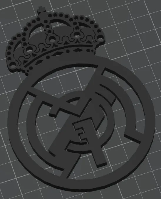 REAL MADRID MONOCHROME SHIELD by Eualcobendas - MakerWorld