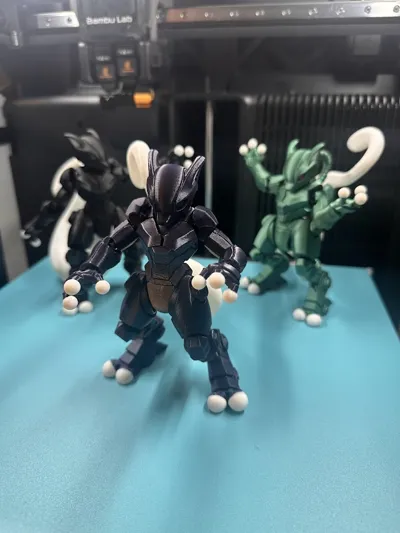 Mecha Pokemon Series - Mewtwo - Dummy 13 version - Free 3D Print Model ...