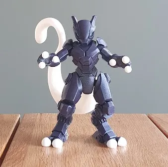Mecha Pokemon Series - Mewtwo - Dummy 13 version - Free 3D Print Model ...