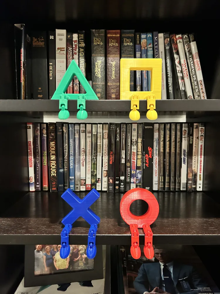 Articulated Playstation shelf buddies - Free 3D Print Model - MakerWorld
