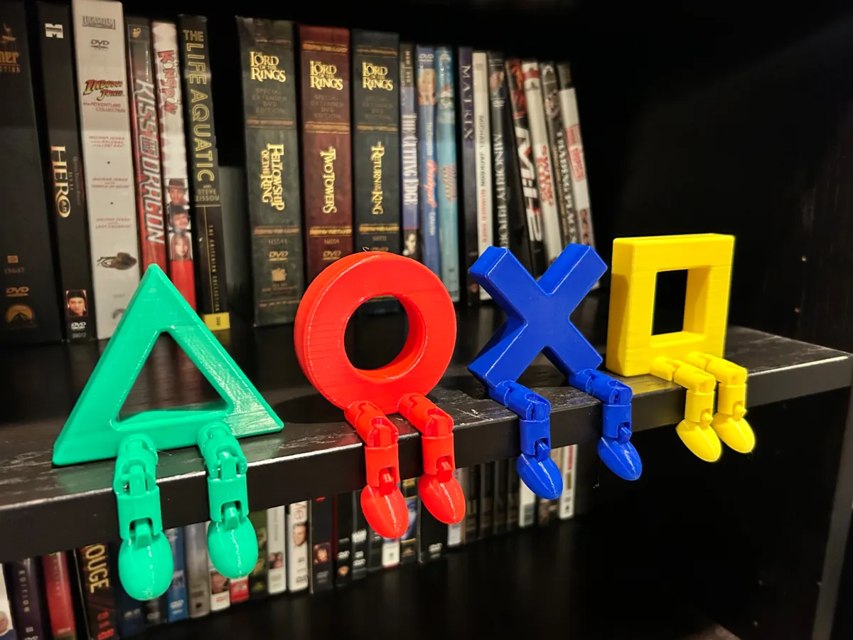 Articulated Playstation shelf buddies - Free 3D Print Model - MakerWorld