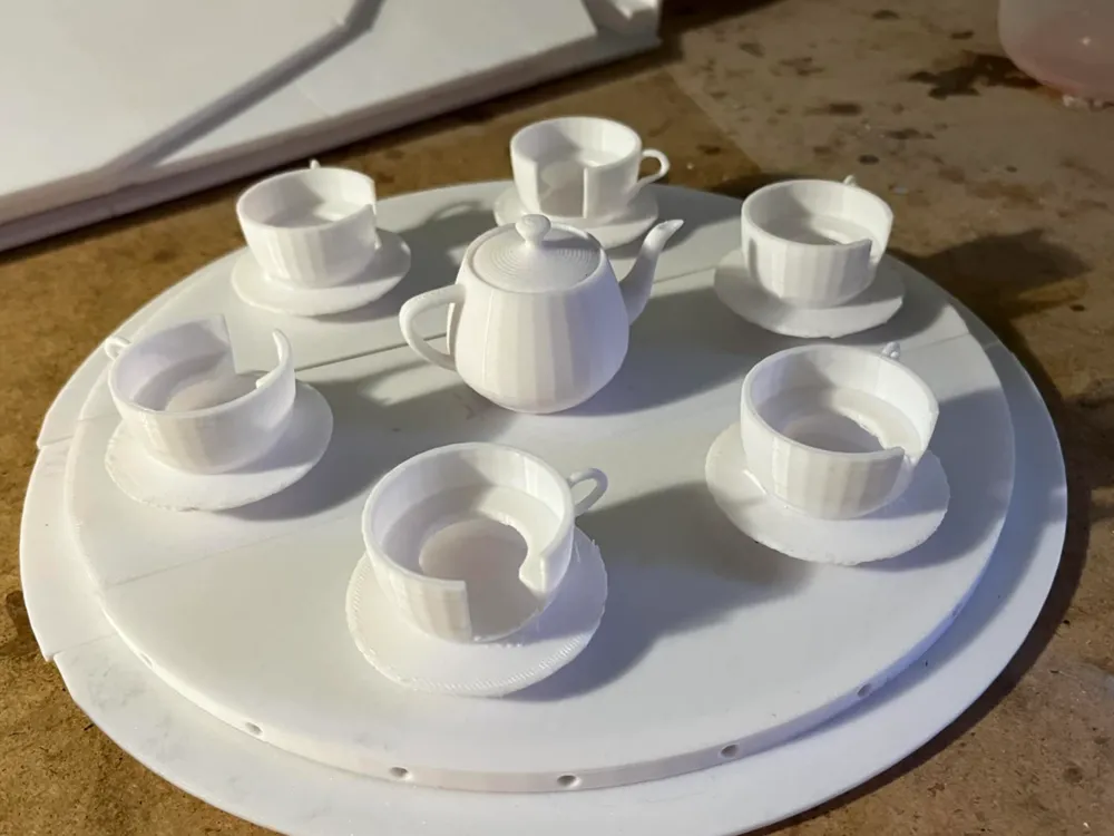 Scale Fairground Tea Cups Ride Mini Funfair by 3DX MakerWorld: Download ...