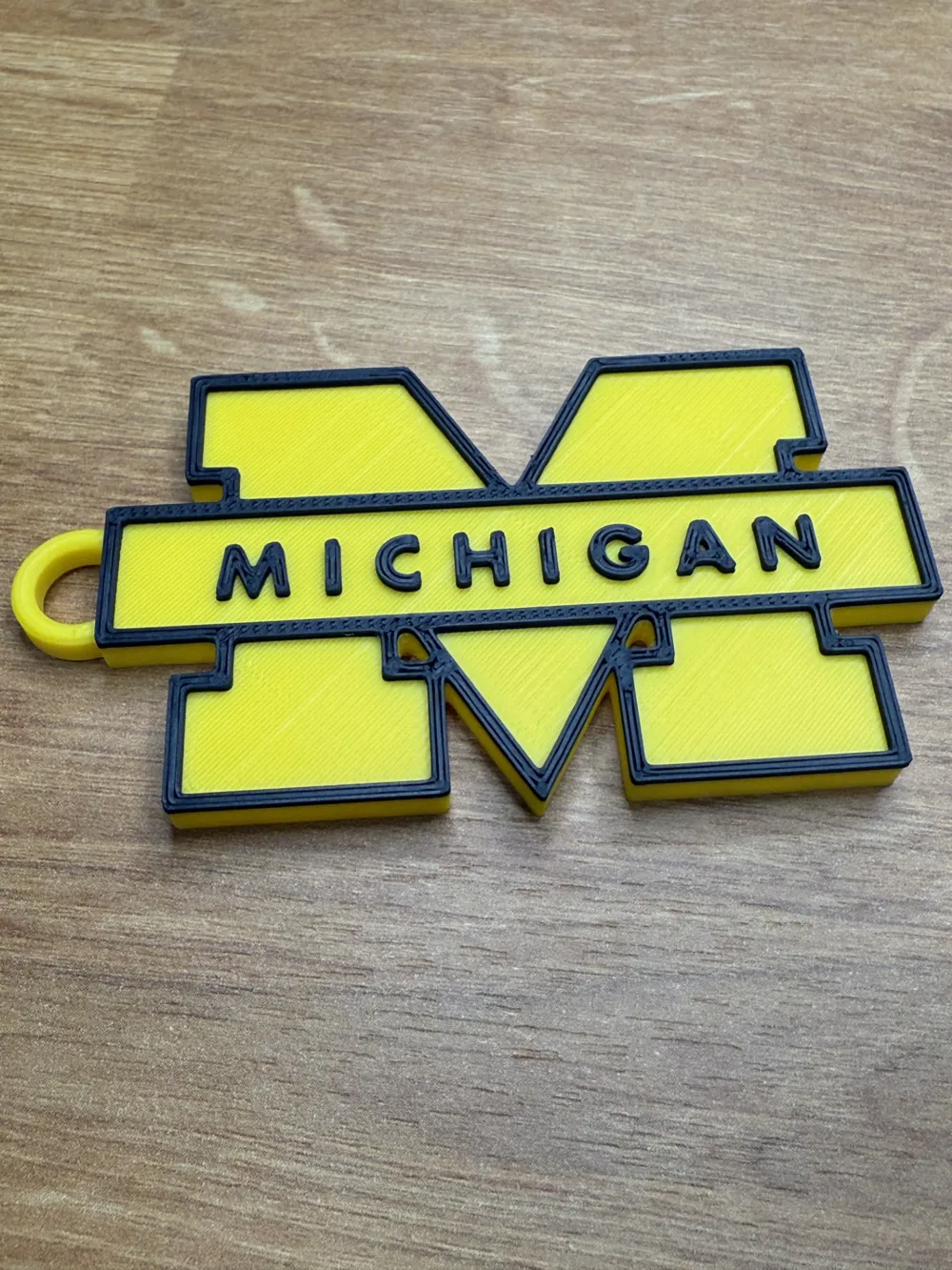 University of Michigan Keychain by Ready2Print_3D MakerWorld: Download ...