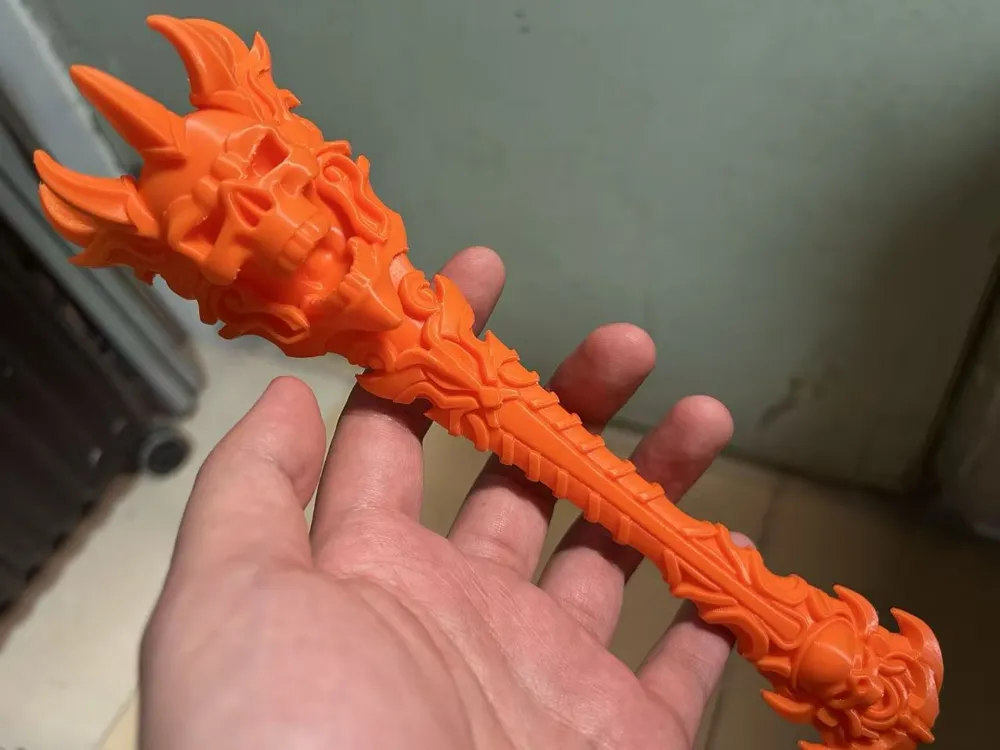 Dual-Skull Demon-Horn Curse Tactical Hammer - Free 3D Print Model ...