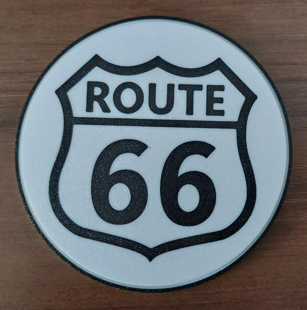 Route 66 coaster by CustomCreations - MakerWorld