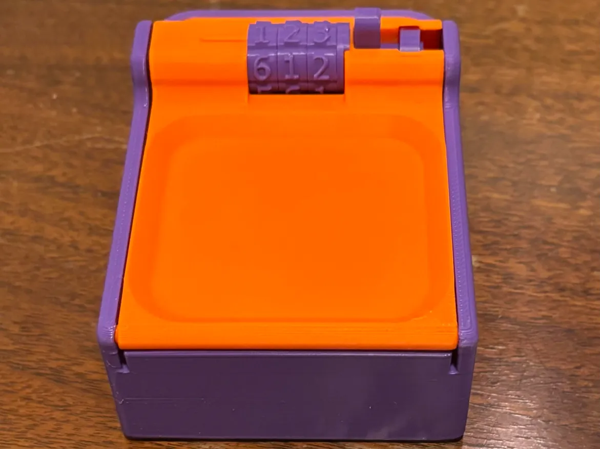 Combination Lock Box Fully PLA - Free 3D Print Model - MakerWorld