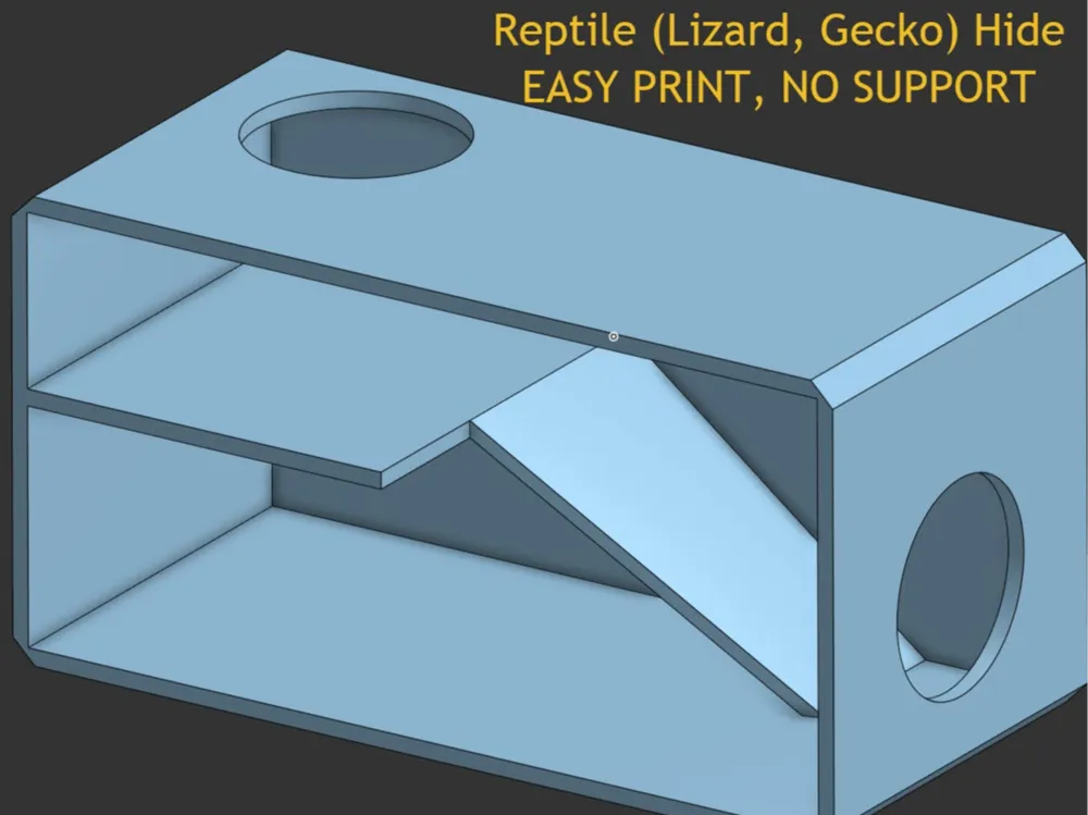 Lizard house (Gecko) - Hide for terrarium by Allæx MakerWorld: Download ...