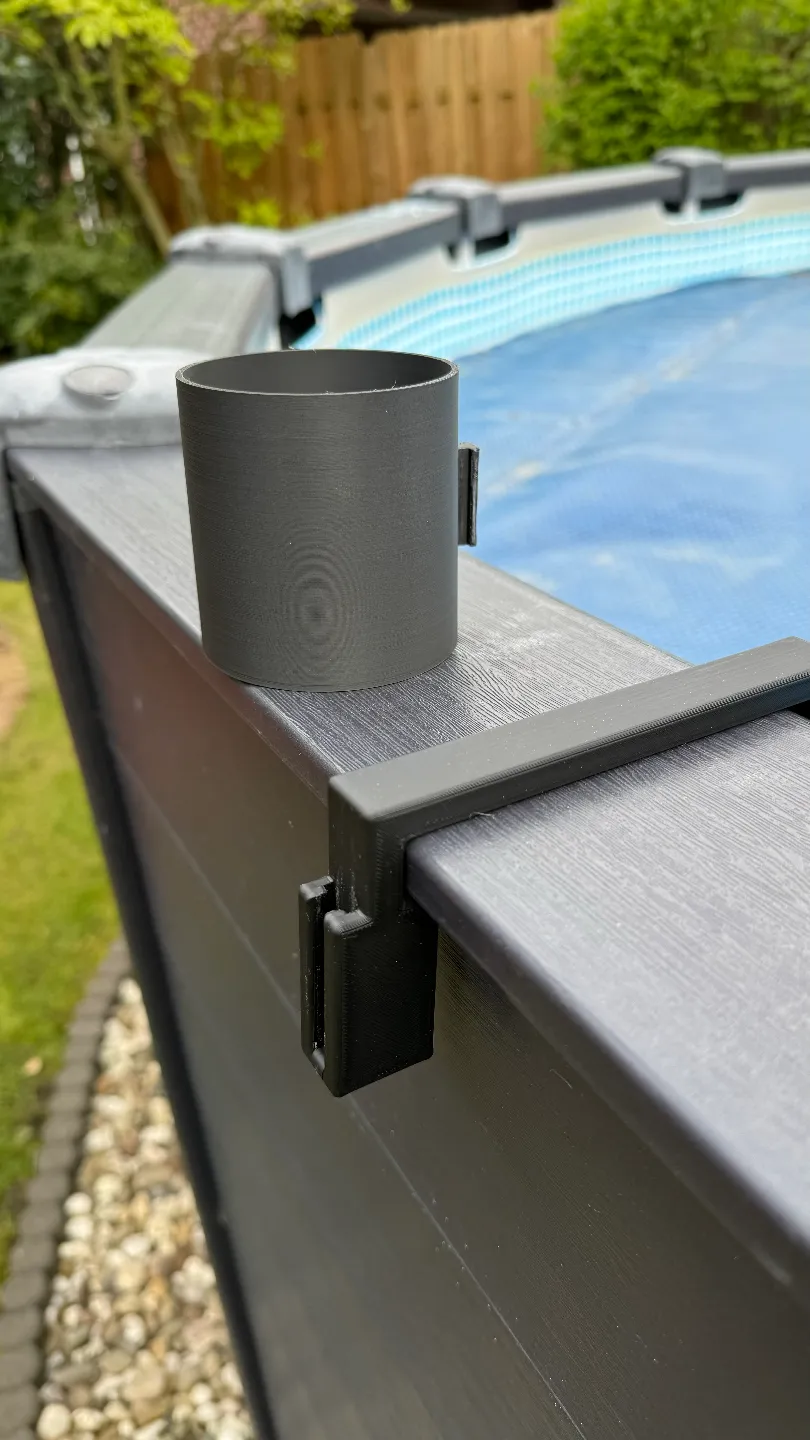 Intex Graphite Panel Pool Cup Holder by DrMuck - MakerWorld