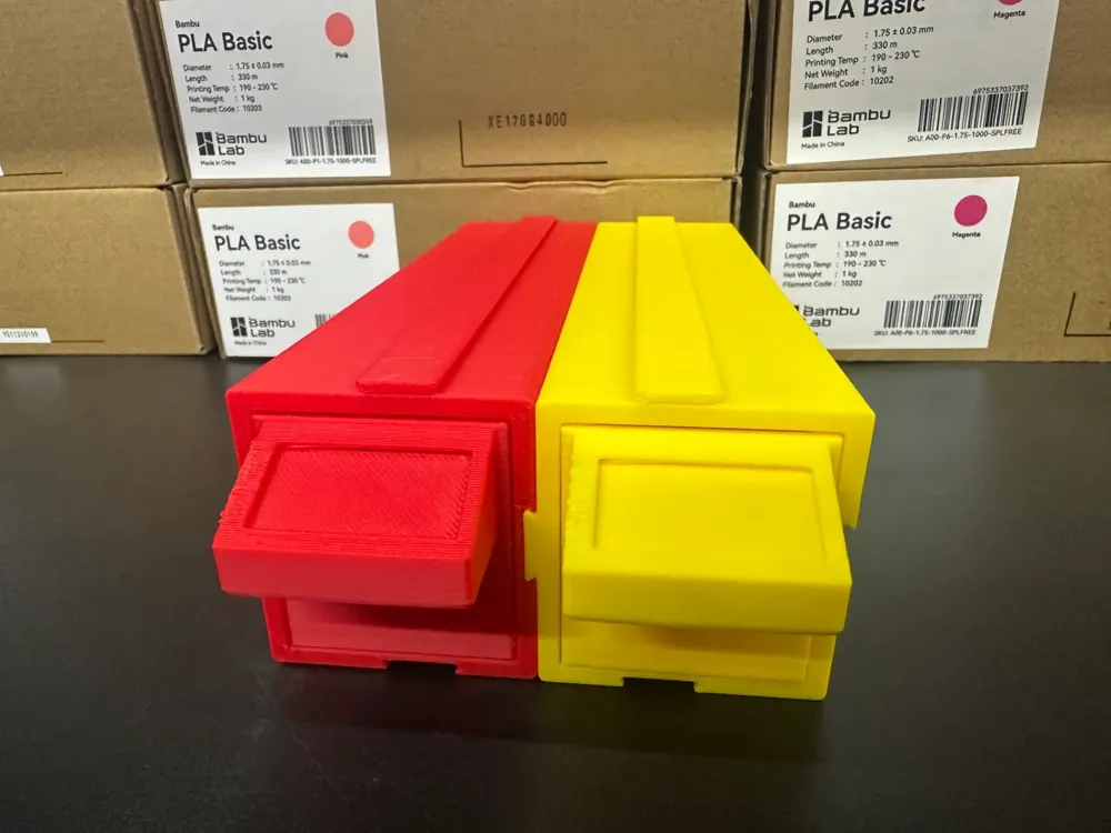 Modular Drawer-Style Parts Storage Box (8 sizes, combinable) by Miao ...