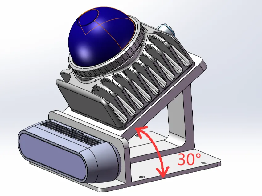 D435I and mid360 radar-vision integrated bracket (MID360 tilted 30 ...