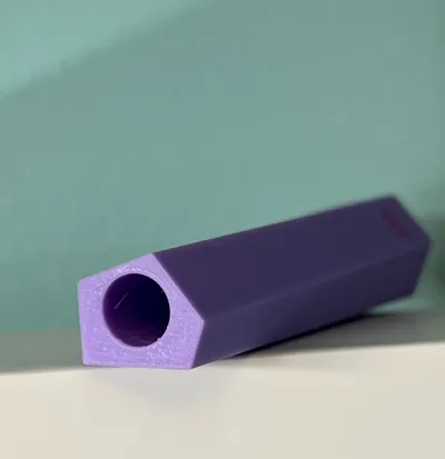 Mezuzah: an extruded scutoid with shin on side by paulsizemore - MakerWorld