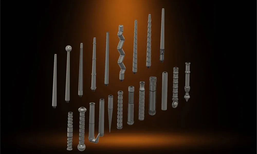 Modular wand - Over 100 combinations by Dezist9 MakerWorld: Download Free 3D Models