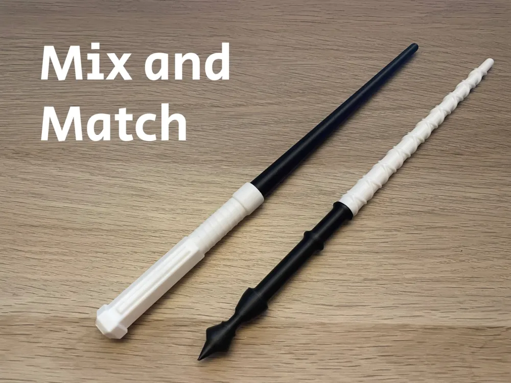 Modular wand - Over 100 combinations by Dezist9 - MakerWorld