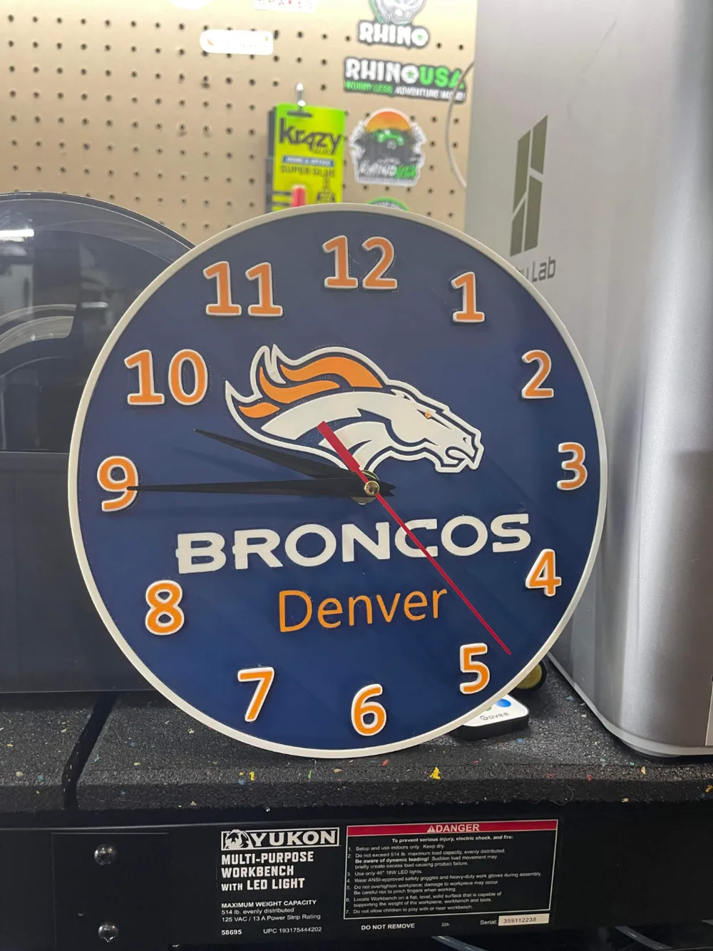 Denver Broncos Clock by Codyinbody3 - MakerWorld