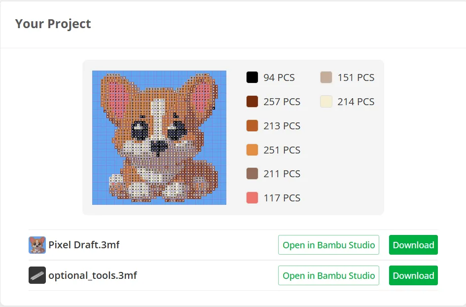 Pixel art Dog by Pandapancace - MakerWorld