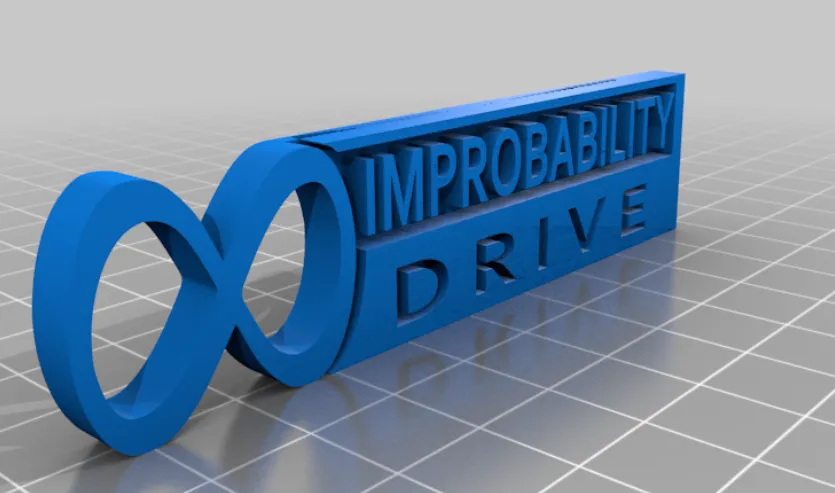 Infinite Improbability Drive Badge by Maker Dan - MakerWorld