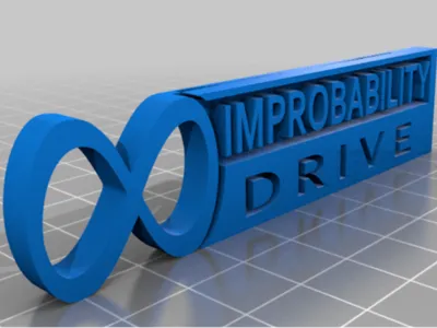 Infinite Improbability Drive Badge by Maker Dan - MakerWorld