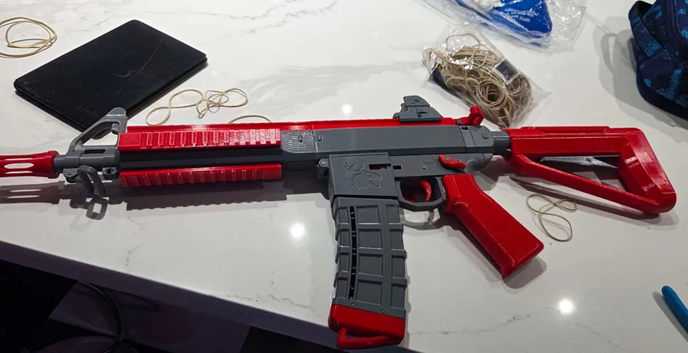 ERM-15 - 3D Printable AR-15 Platform Toy Rifle! - Free 3D Print Model ...