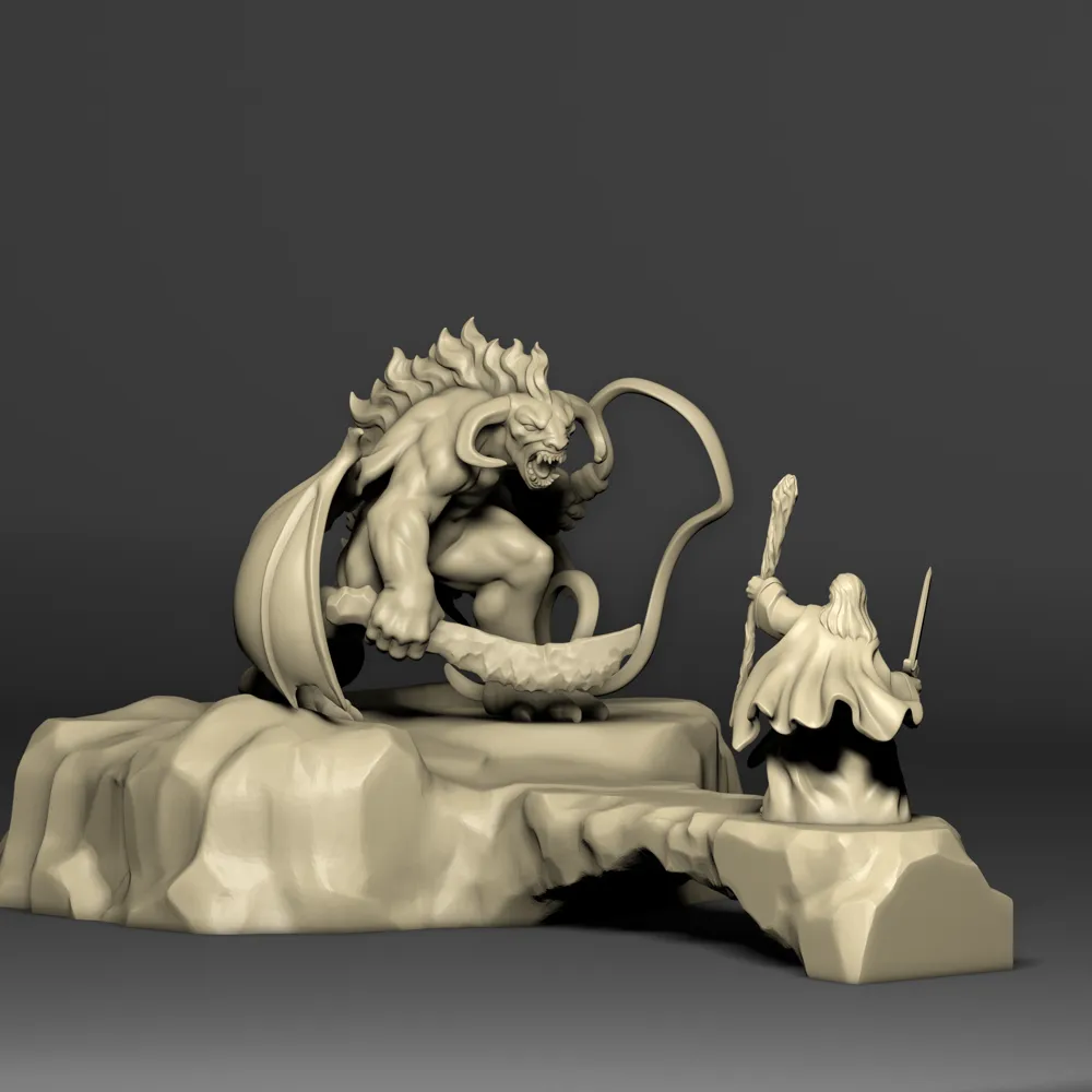 Lord Of The Rings Diorama : Gandalf Versus Balrog by hristoganchev97 ...