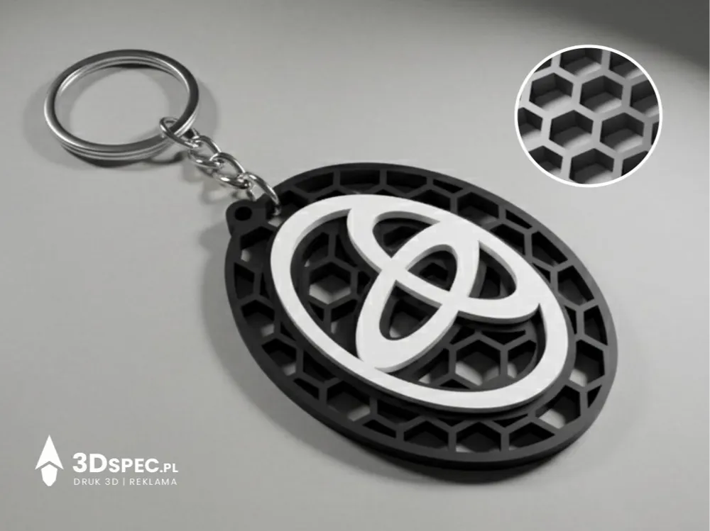 Toyota Keychain - Free 3D Print Model - MakerWorld