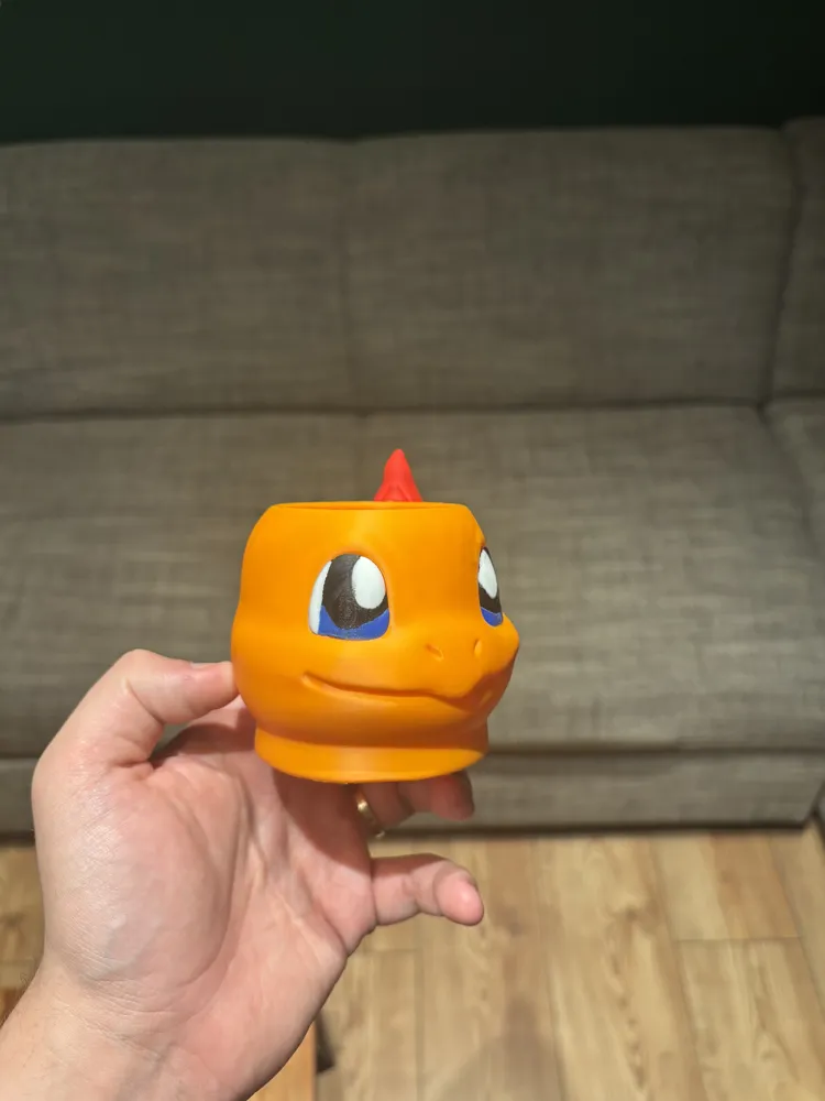 Charmander Pokemon – Mug / Pen Holder (Multipart) - Free 3D Print Model ...