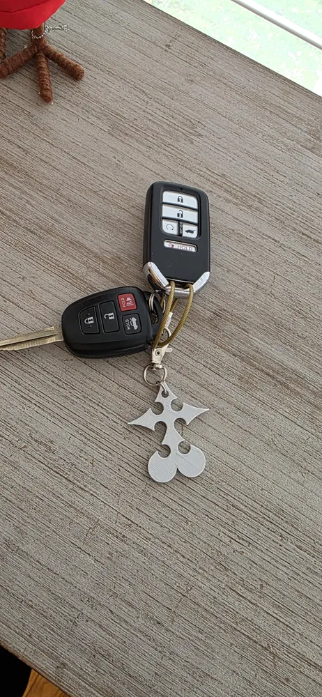 Kingdom Hearts Nobody symbol keychain - Free 3D Print Model - MakerWorld