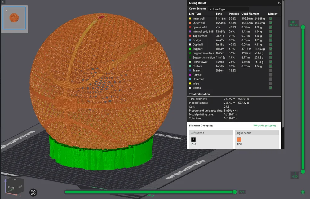 Peba - Airless Basketball (Customizable Logo) by eclien MakerWorld ...