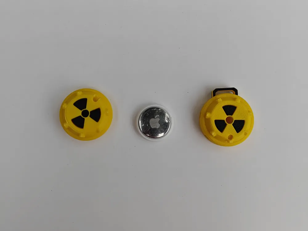 Rugged Airtag Case Keychain Nuclear Canister by 3DMakerSpace MakerWorld ...