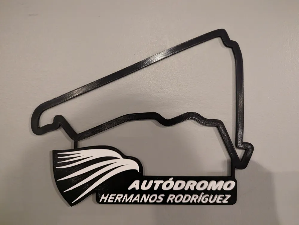 Autódromo Hermanos Rodríguez Track Map with Nameplate by dakjones82 ...