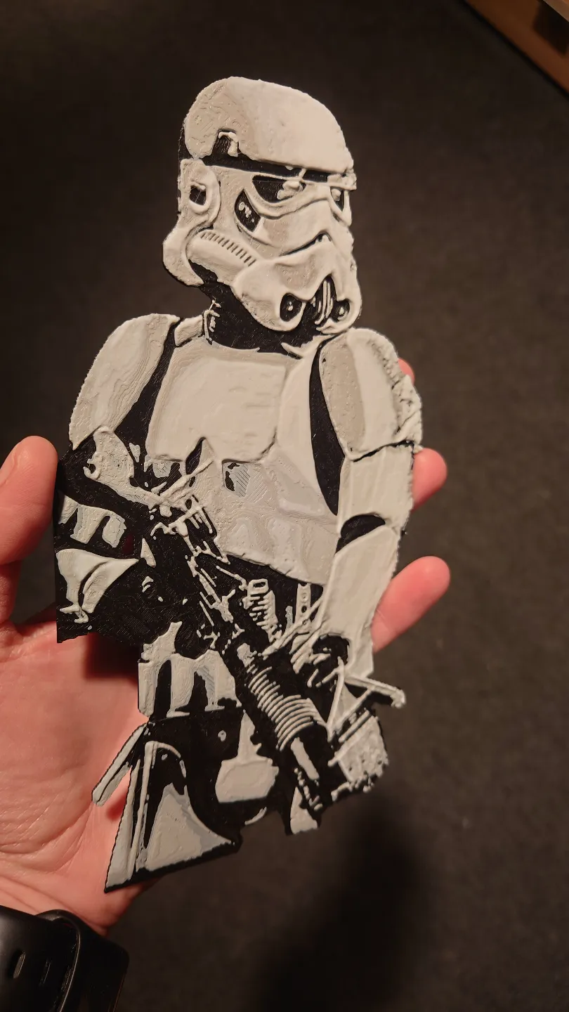 Stormtrooper HueForge without Background by To-Bi - MakerWorld