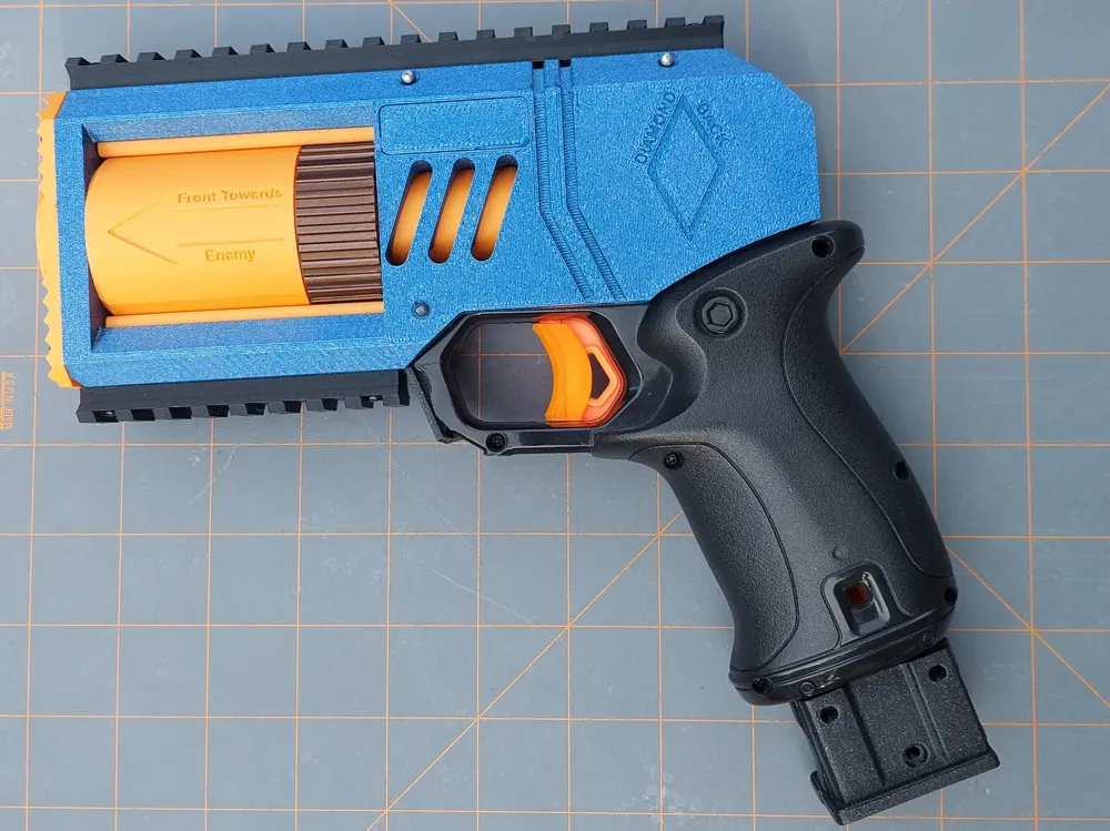 Nerf Knockout Mod "Diamond Back" by Sterling_Silver MakerWorld ...