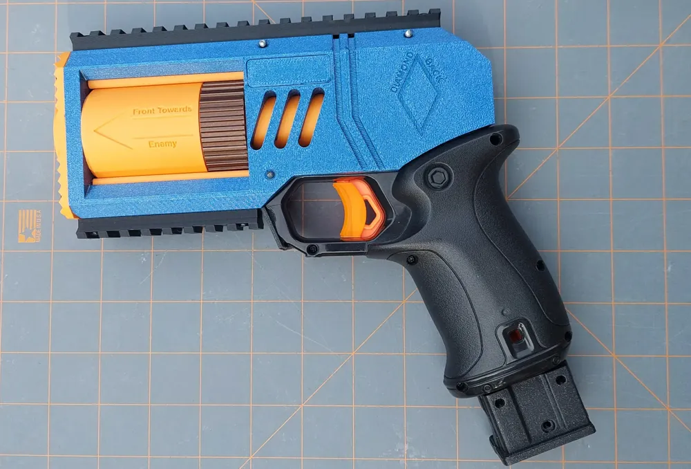 Nerf Knockout Mod "Diamond Back" by Sterling_Silver MakerWorld ...