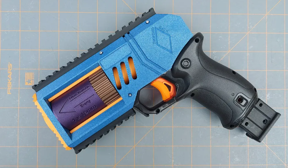 Nerf Knockout Mod "Diamond Back" by Sterling_Silver MakerWorld ...