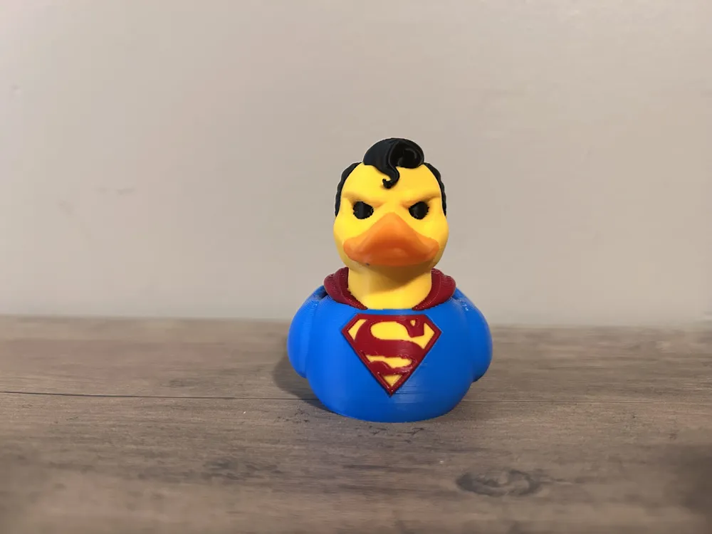 Superman Duck by K3DPrint MakerWorld: Download Free 3D Models