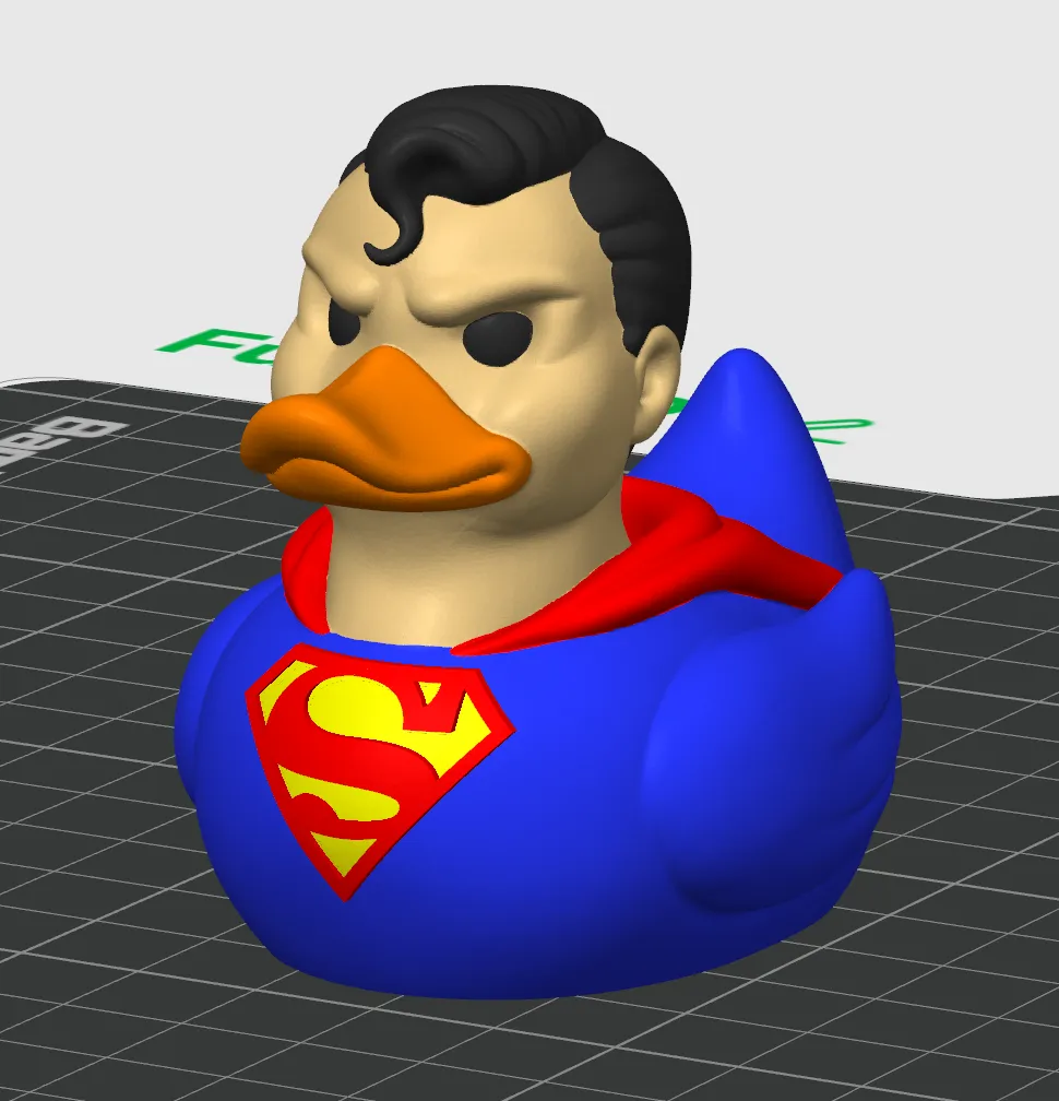 Superman Duck by K3DPrint MakerWorld: Download Free 3D Models