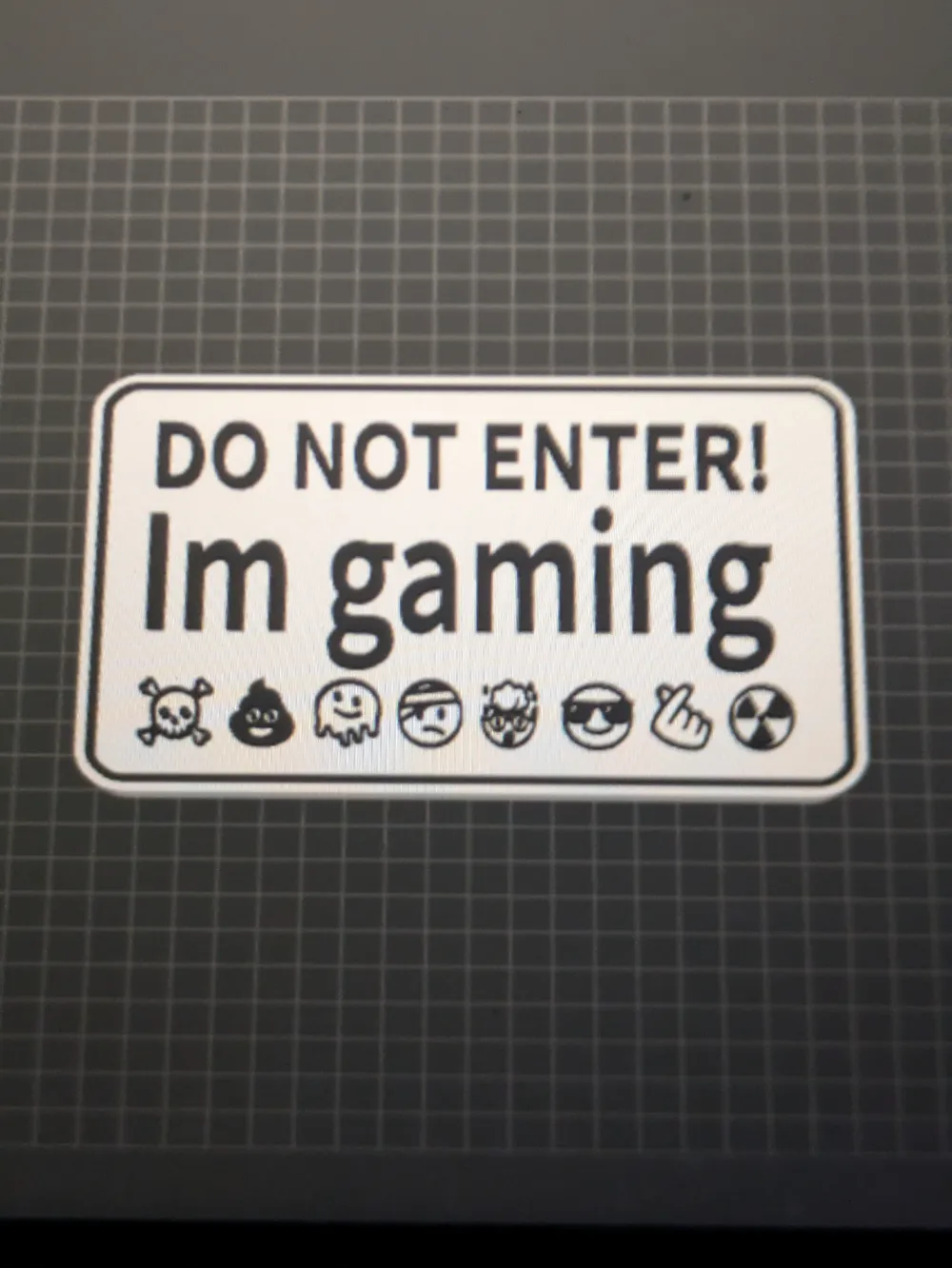 gamer sign - Free 3D Print Model - MakerWorld