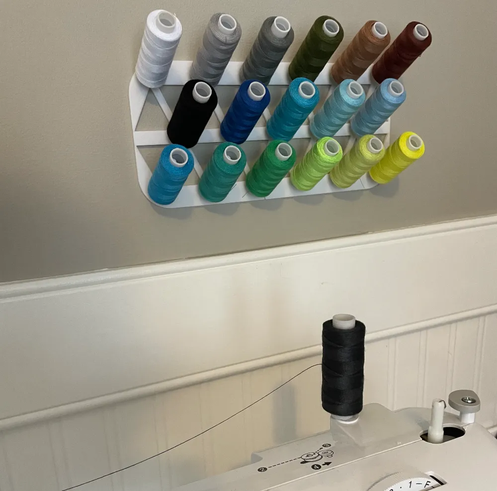 Sewing Spool Thread Holder - Wall Mount by mr_david - MakerWorld