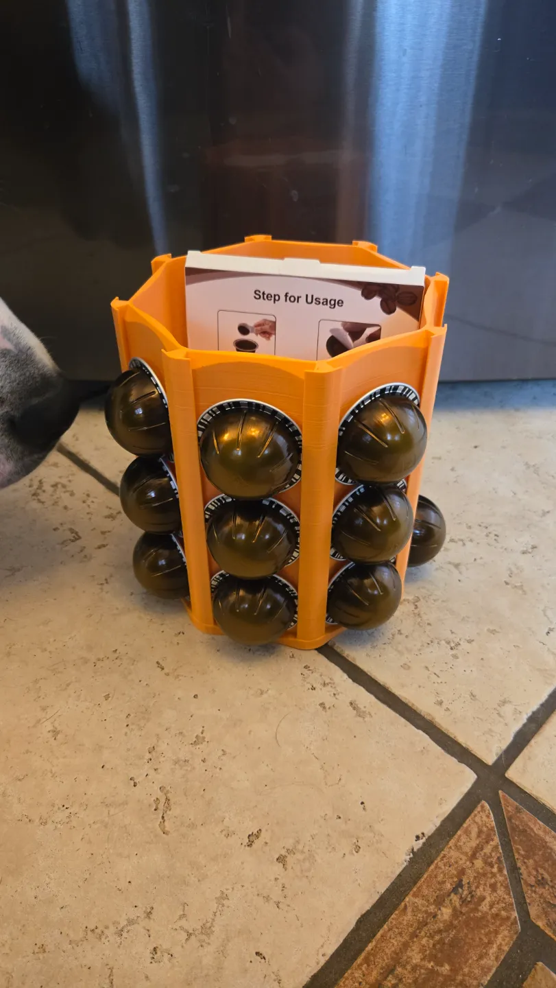 Nespresso Vertuo 8 Sided Capsule Tower Remixed by Rose - MakerWorld