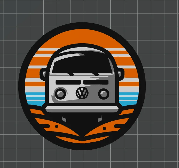 Vw t2 Badge by Ocean 3d Maker - MakerWorld